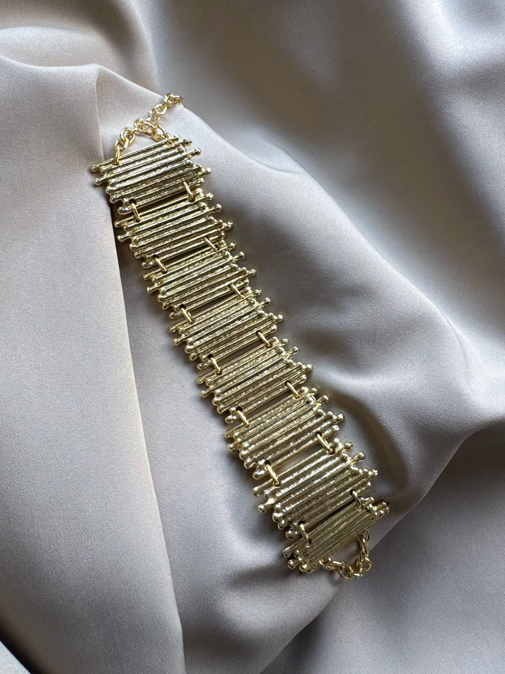 Hammered chain bracelet – opujewels