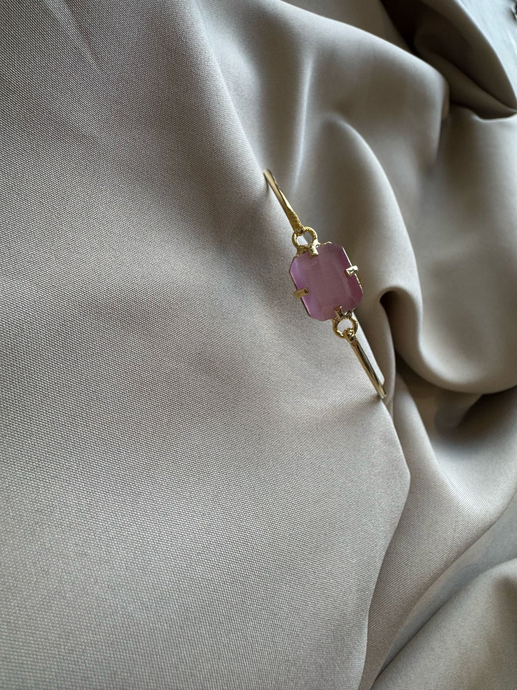 Rose pink clasp bangle – opujewels