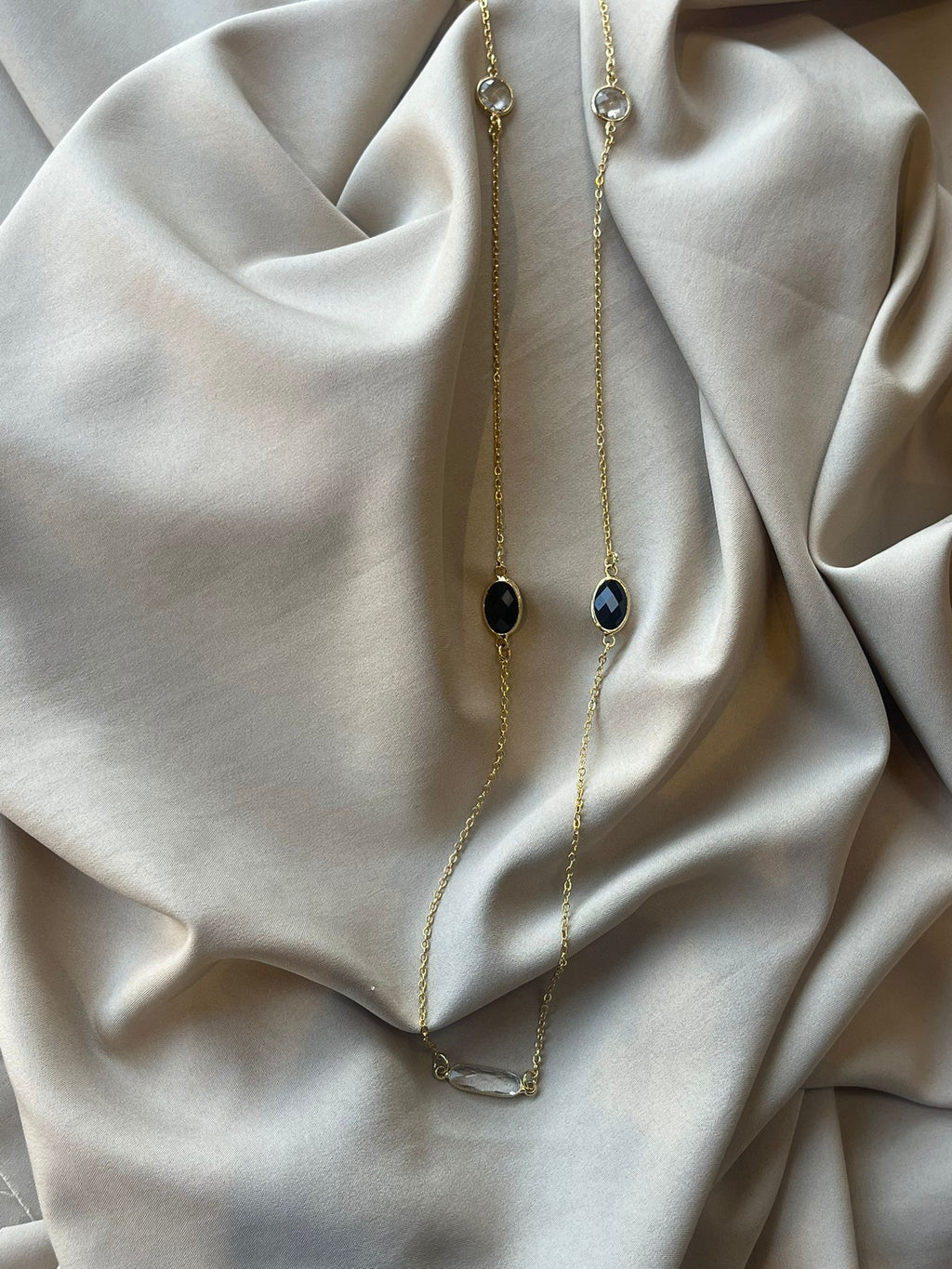 5 stone zirconia necklace – opujewels
