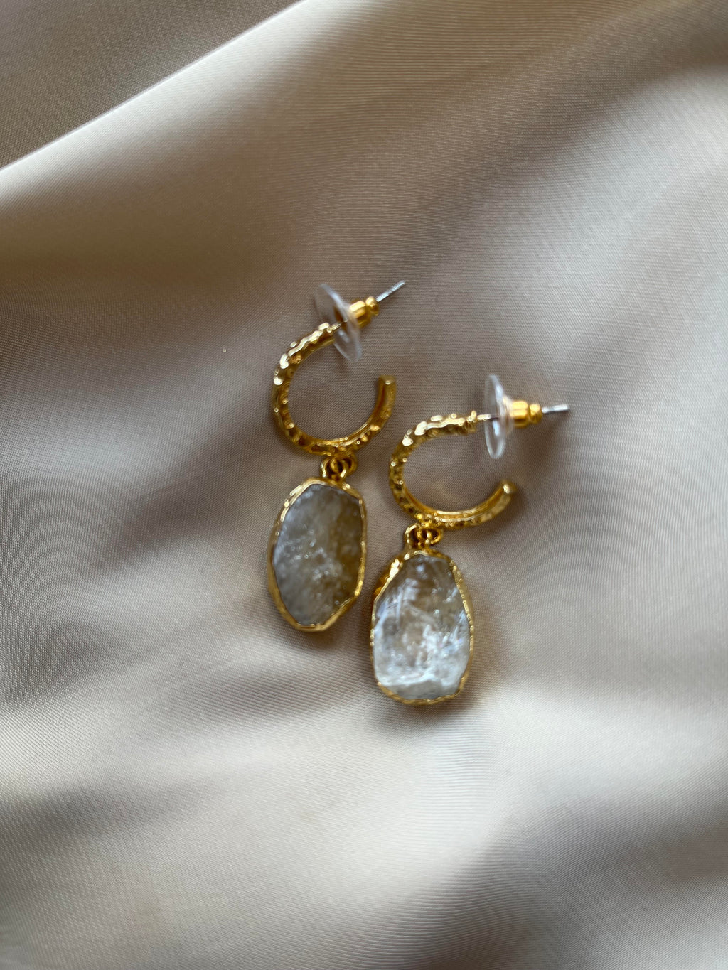Halima Oval Shaped Hoop Earrings – opujewels