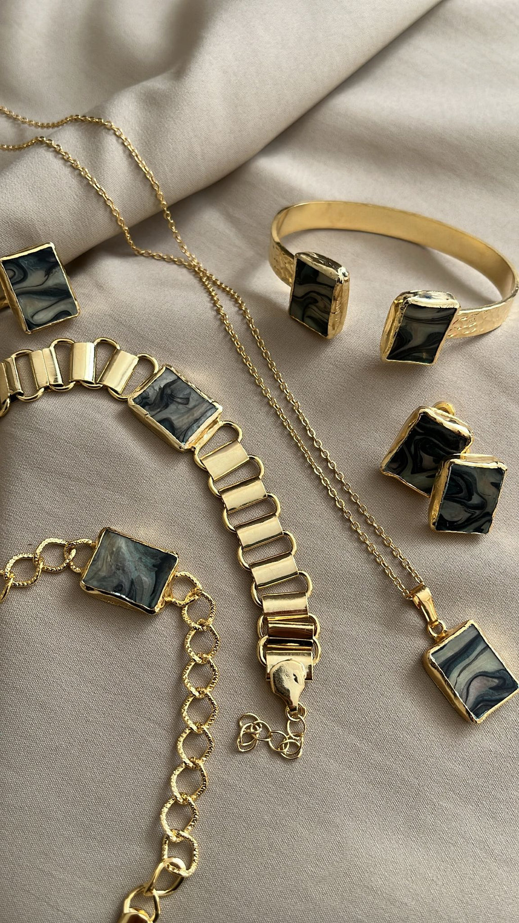 Green Marble Set – opujewels