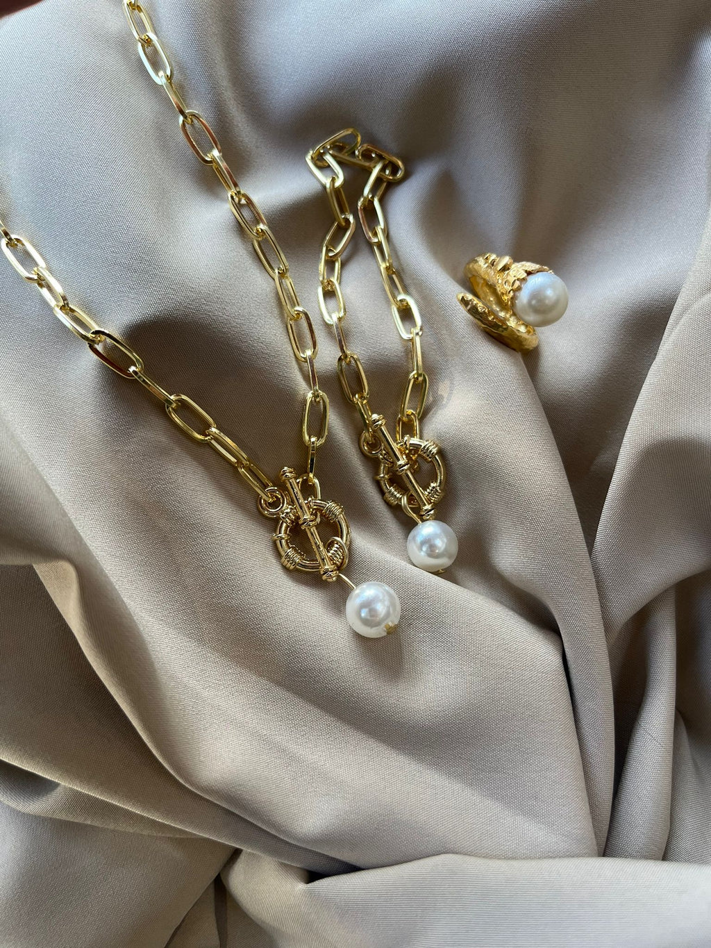 Pearl Dainty Link Set – opujewels