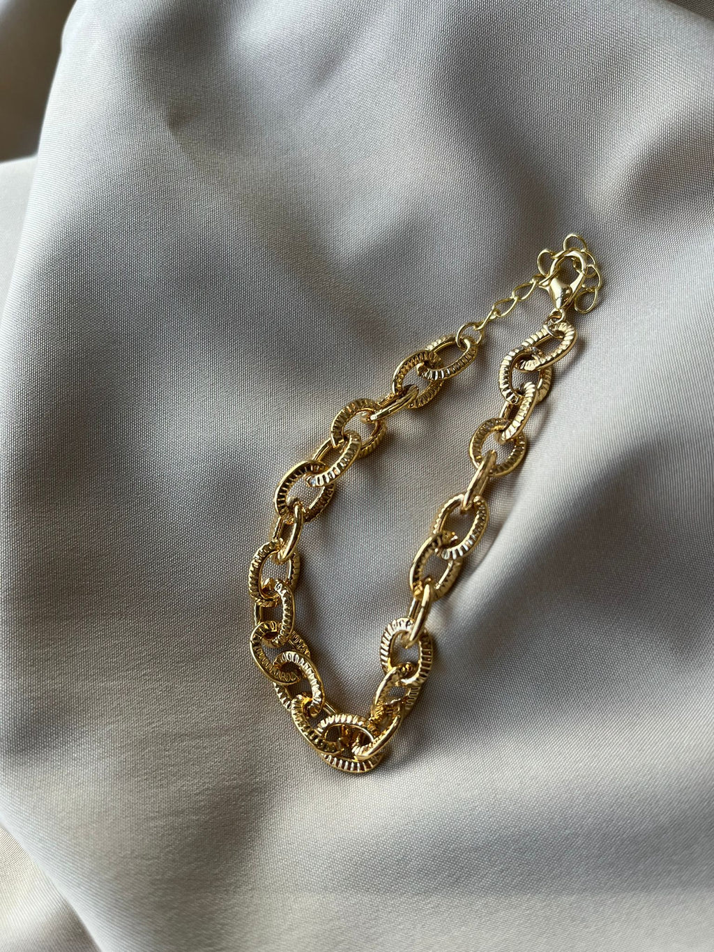Hammered Link Bracelet – opujewels