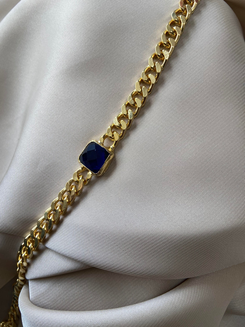Midnight Blue Square Choker Necklace – opujewels